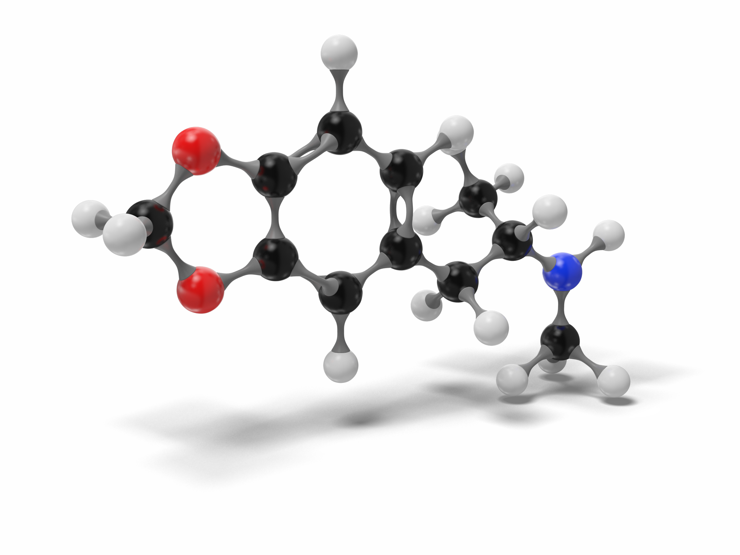 Mdma molecule c11h15no2 modeled 3D model - TurboSquid 1545425