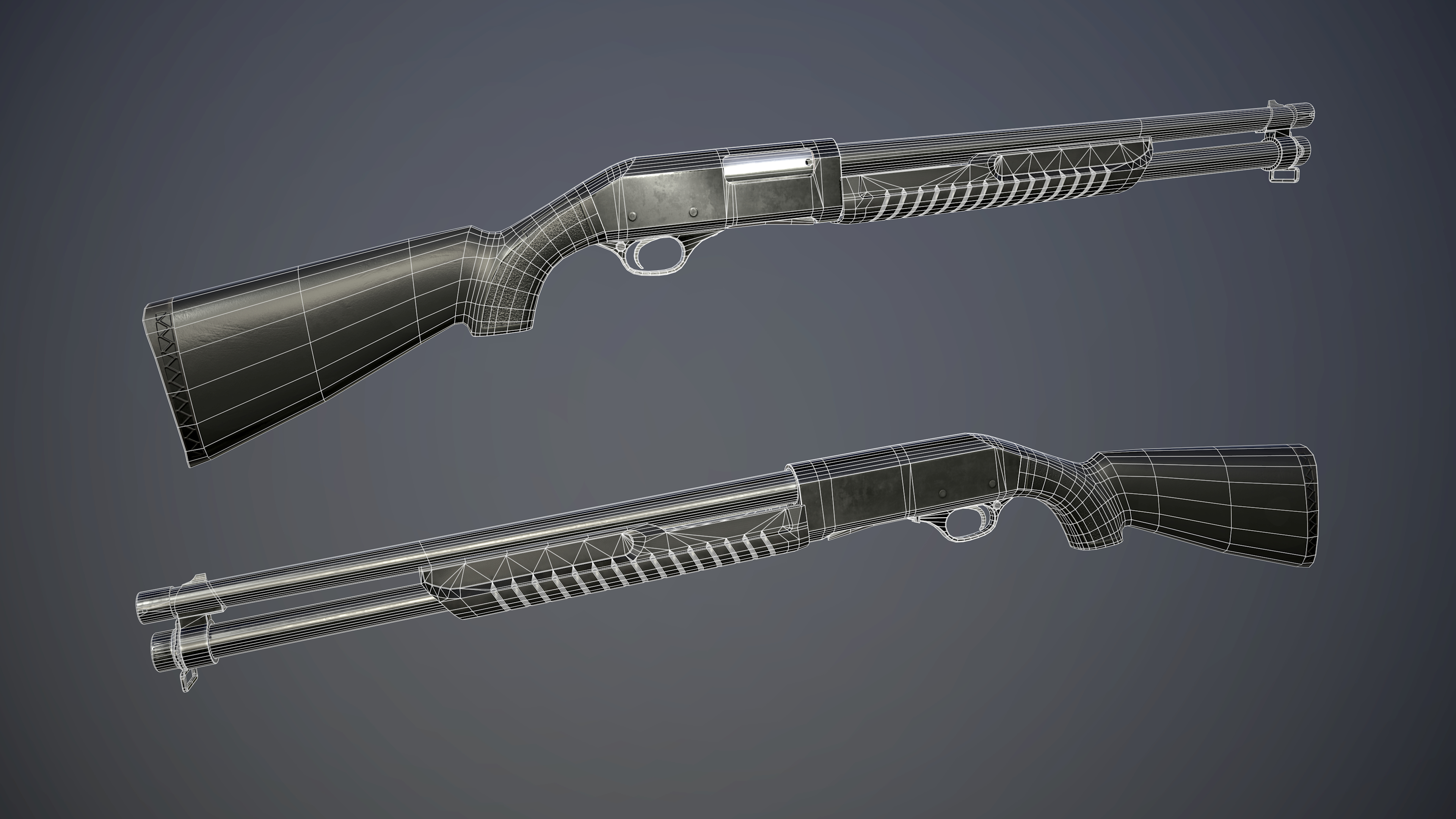 3D shotgun fabarm sdass - TurboSquid 1536102