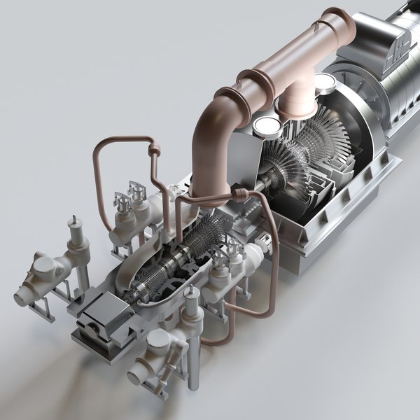 3D steam turbine 350mw model - TurboSquid 1545758