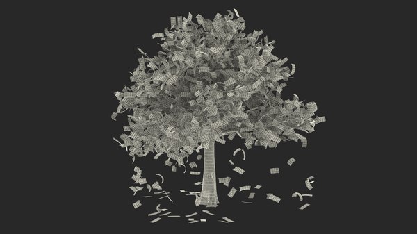 3D model falling dollar bills money - TurboSquid 1545772