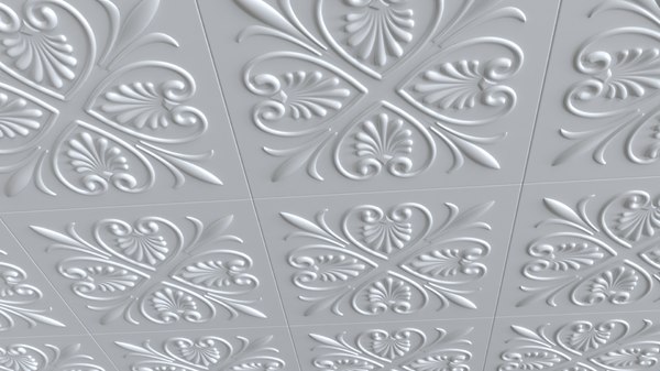 Ceiling tile pattern 3D - TurboSquid 1545787