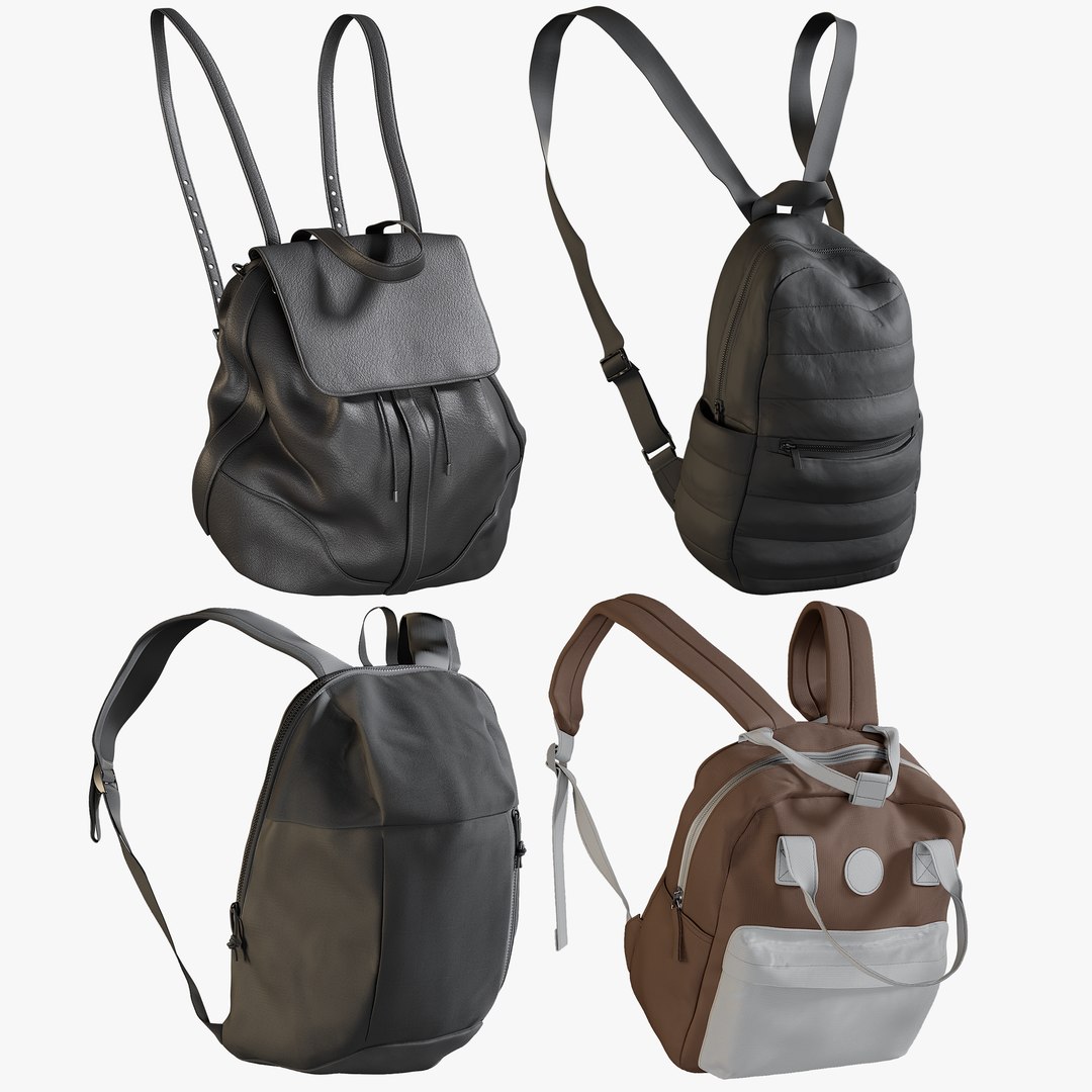 Realistic women s backpack 3D model - TurboSquid 1545807