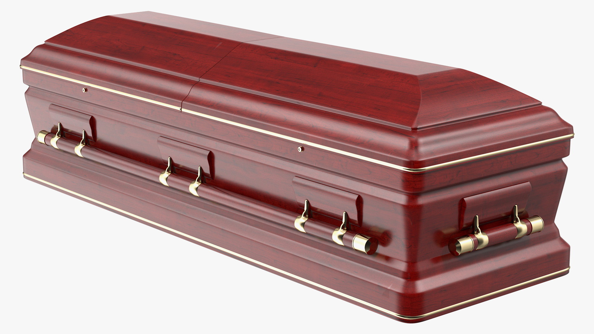 Classic design wooden funeral 3D model - TurboSquid 1546087