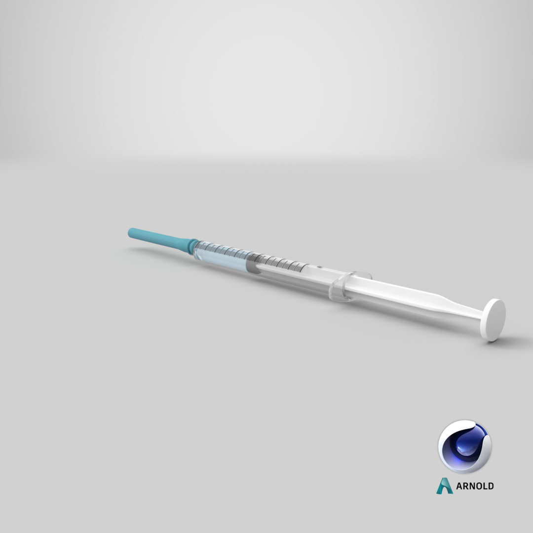 3D model vaccine syringe - TurboSquid 1543090
