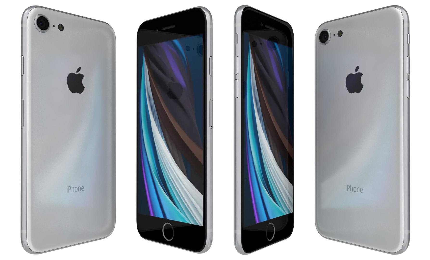 Apple iphone se 2020 model - TurboSquid 1545958