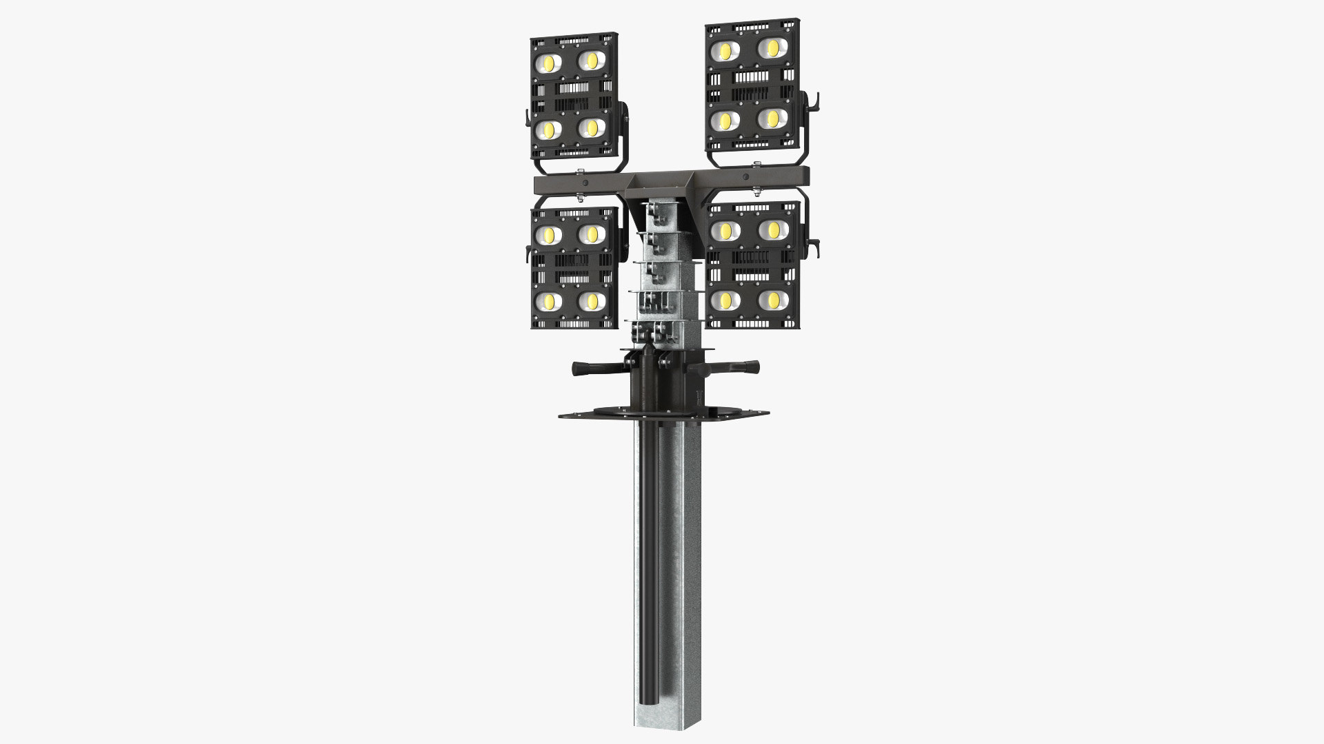 3D portable lighting mast rigged model - TurboSquid 1546388