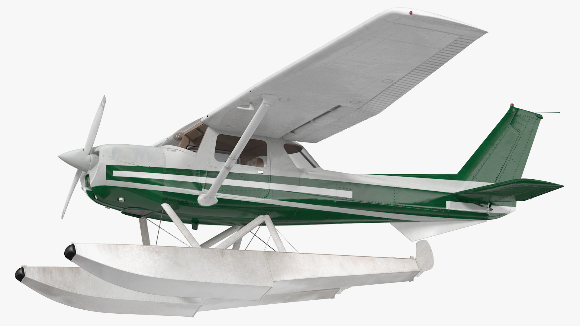 Light floatplane aircraft rigged 3D - TurboSquid 1546216