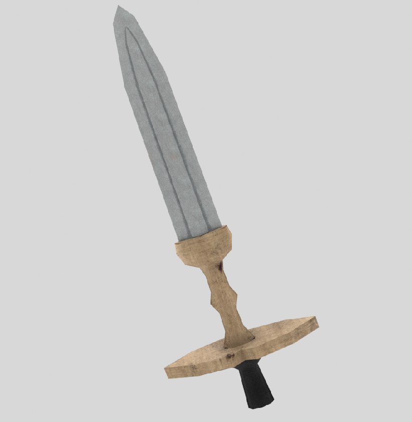 modèle 3D de korean relics_Polished_Stone Dagger_with_Handle ...