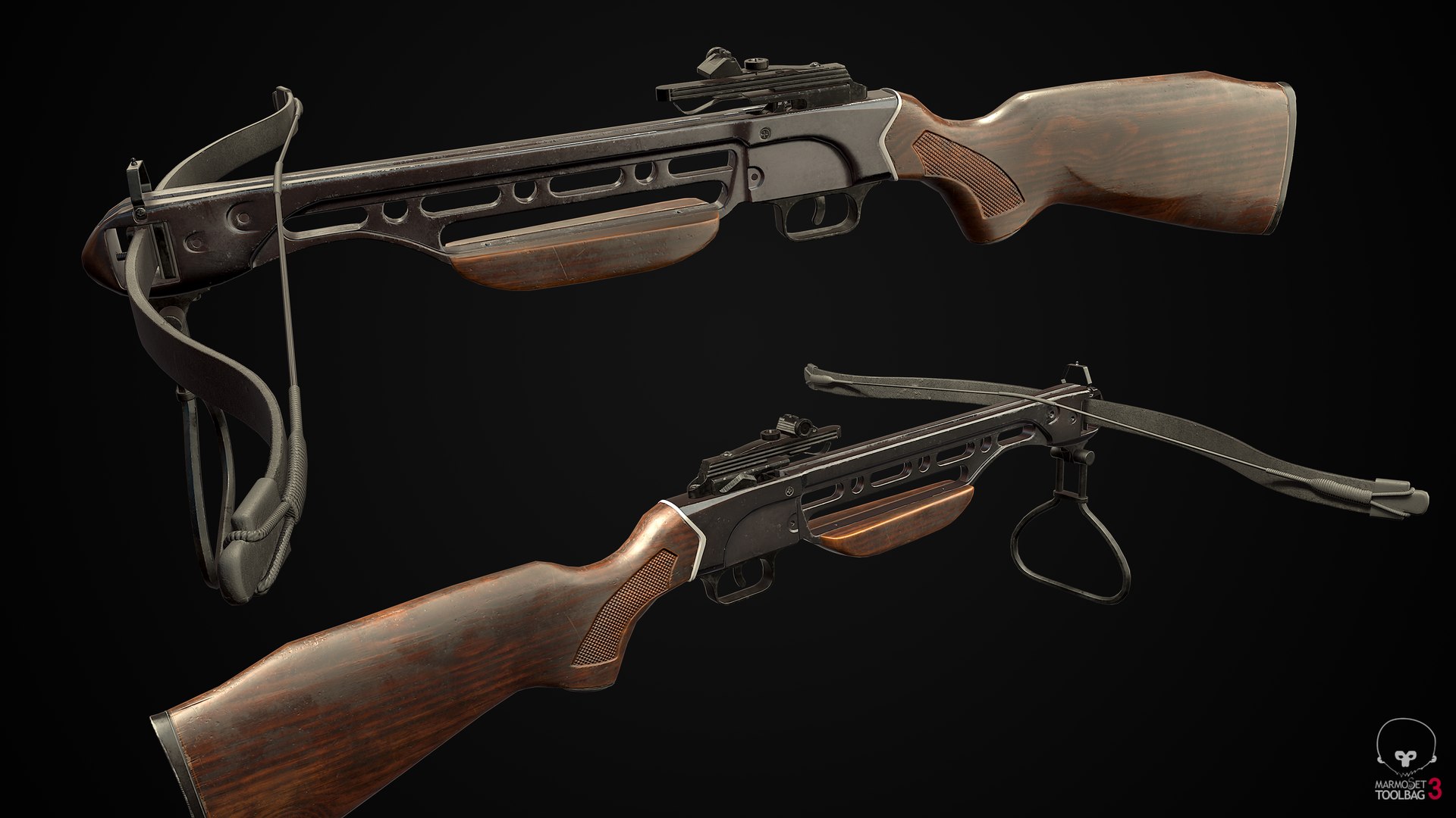 Crossbow weapon 3D model - TurboSquid 1546051