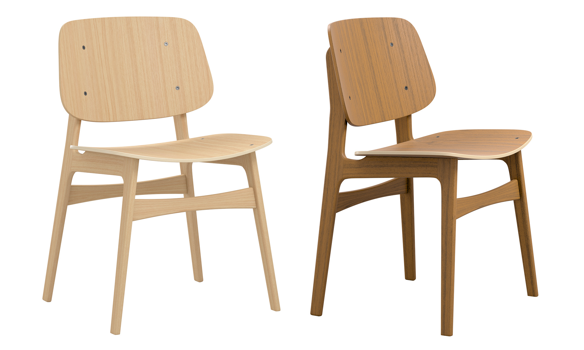 Soborg chair wood fredericia 3D - TurboSquid 1546076