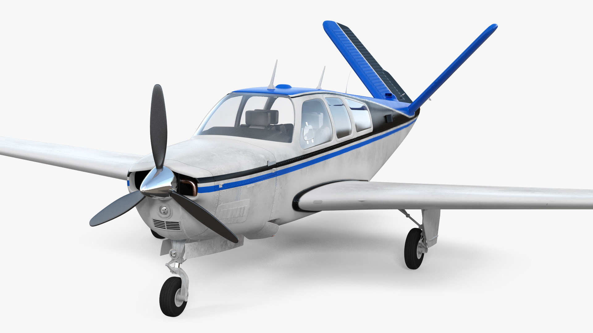 Single engine aircraft v model - TurboSquid 1546442
