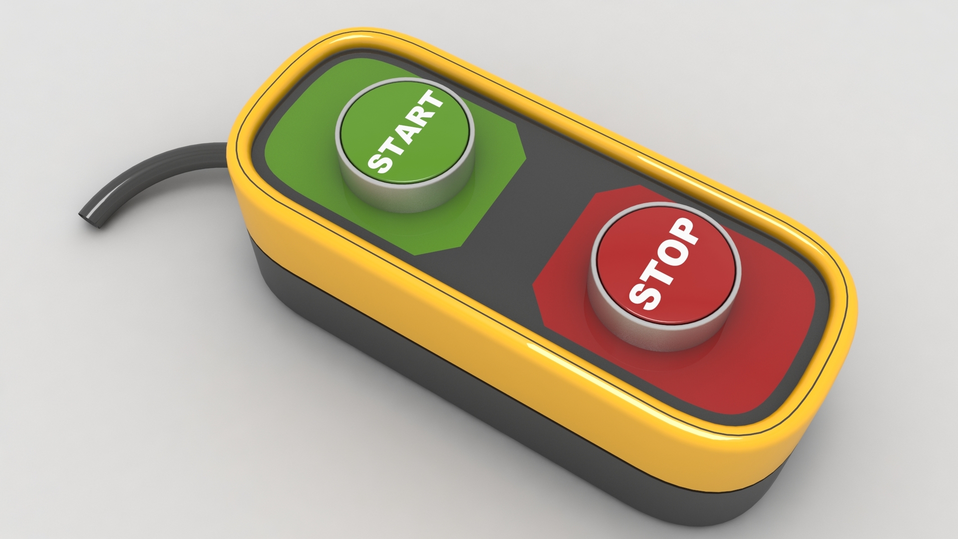 Start stop push 3D - TurboSquid 1546116