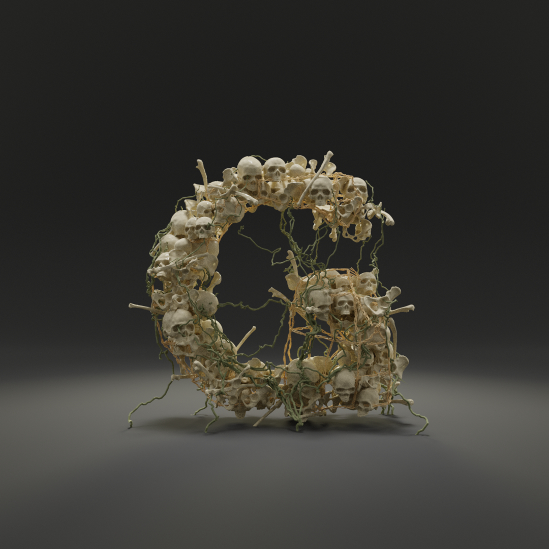 Letter g bones skeleton 3D model - TurboSquid 1546121