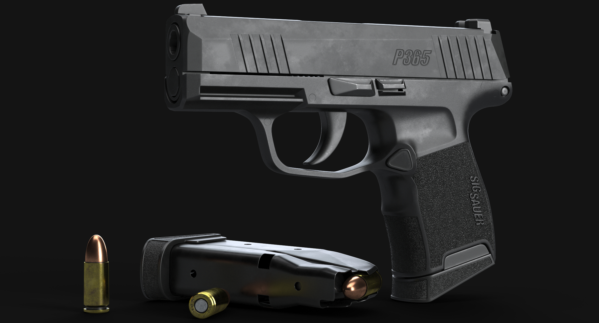 Sig sauer p365 model - TurboSquid 1546190