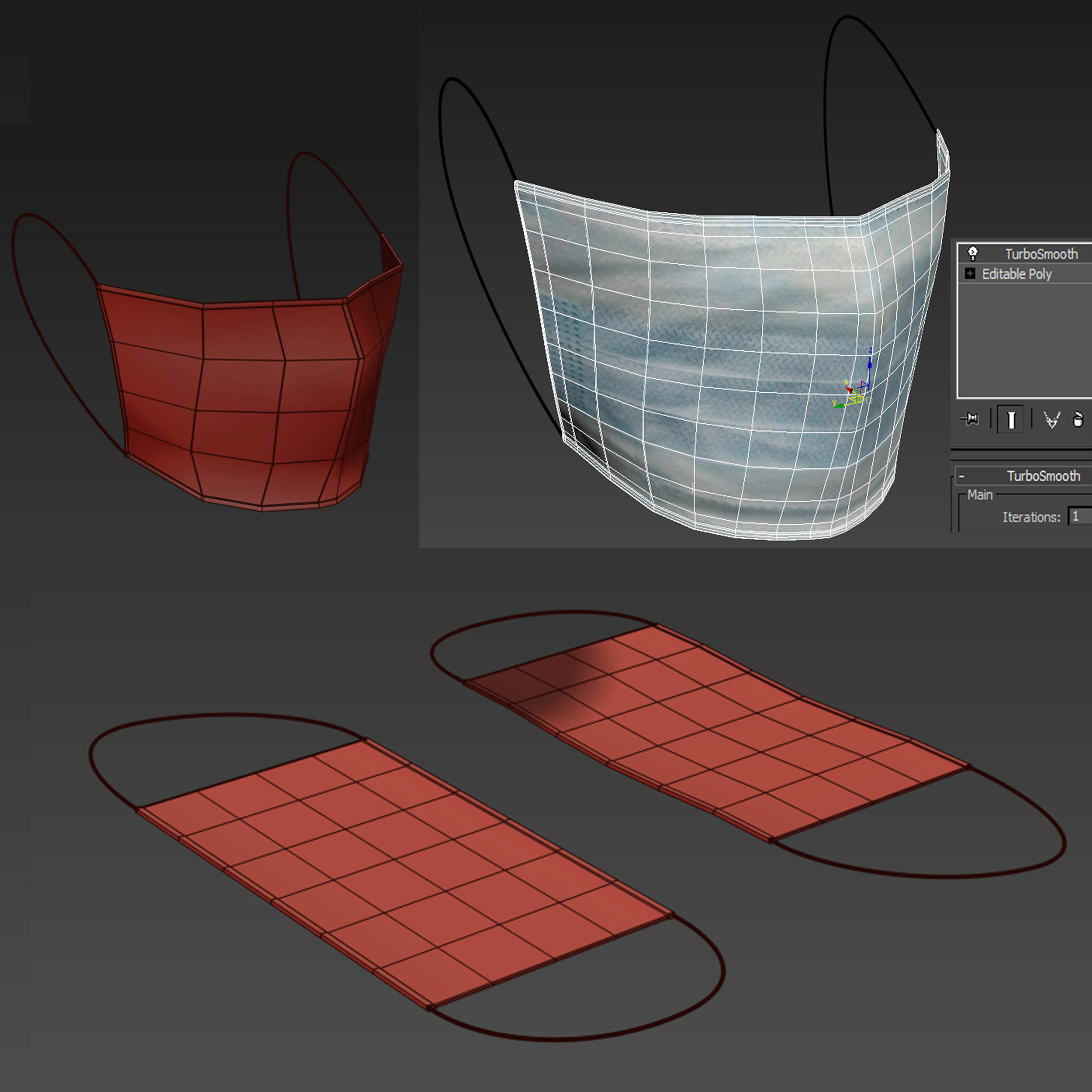 Medical mask medicine model - TurboSquid 1546221