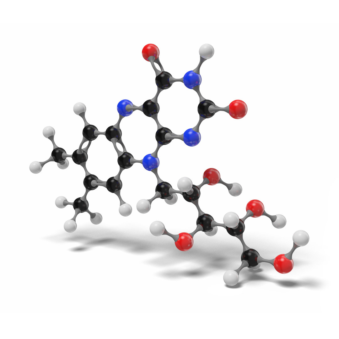 Riboflavin molecule c17h20n4o6 modeled 3D model - TurboSquid 1546207
