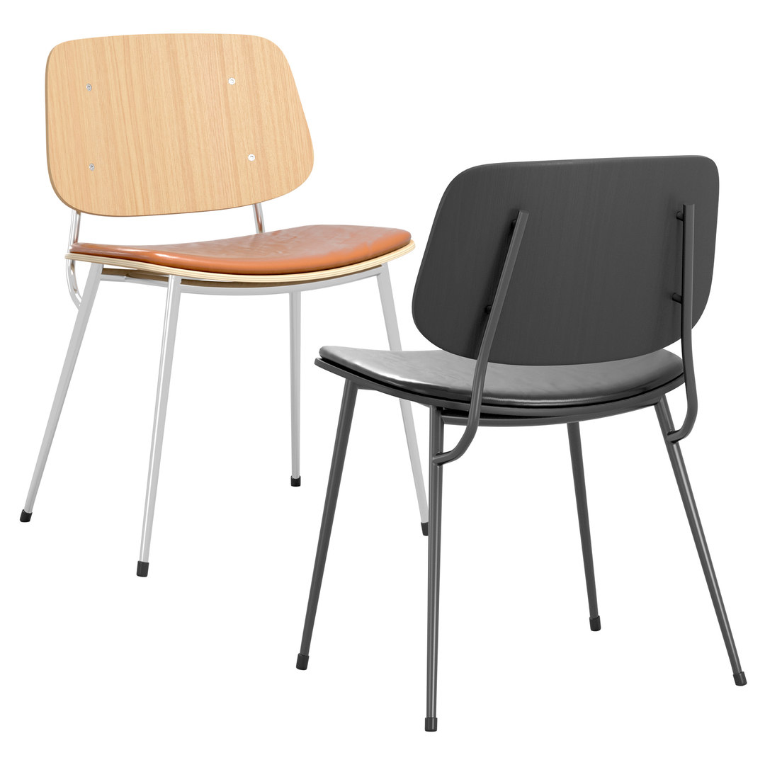 3D soborg chair fredericia - TurboSquid 1546328