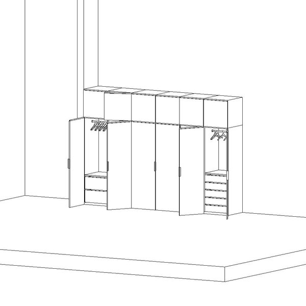 Revit family ikea pax 3D - TurboSquid 1546243
