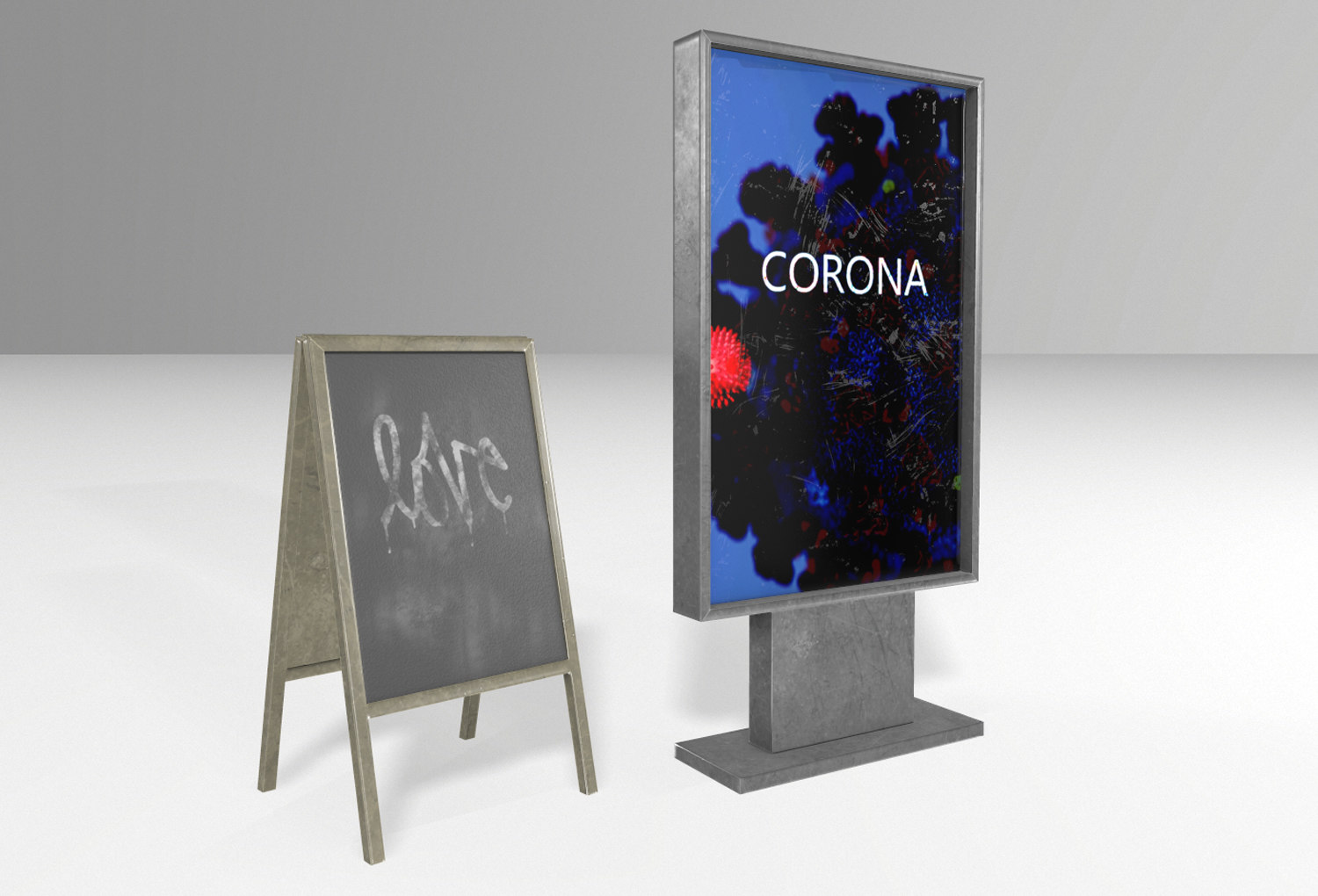 Ad stands 3D - TurboSquid 1546276