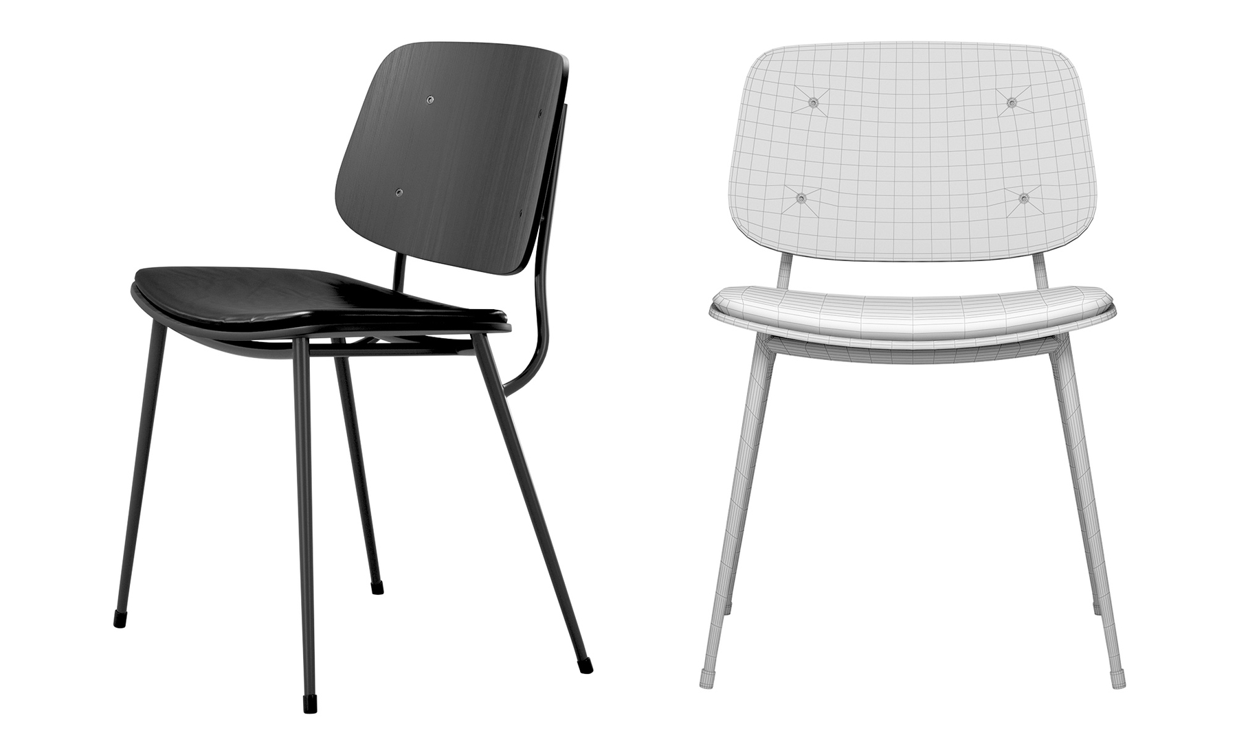 3D soborg chair fredericia - TurboSquid 1546328