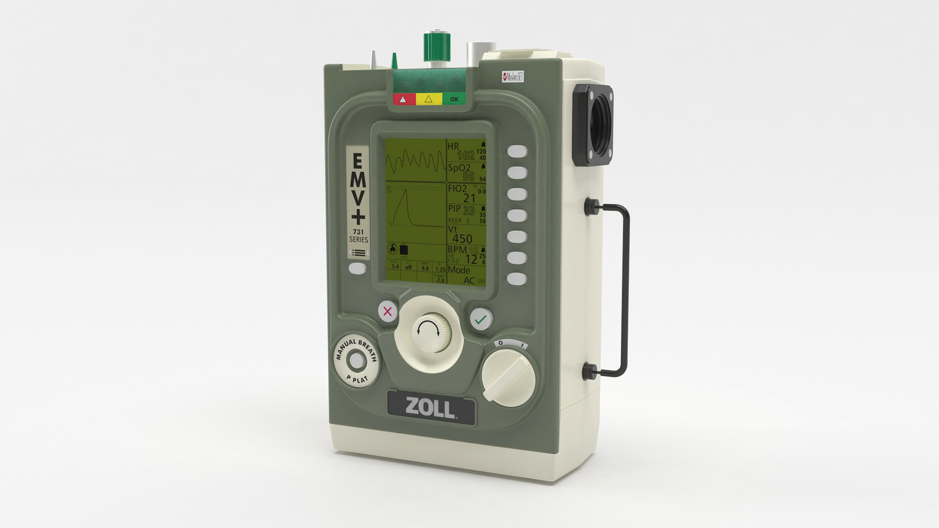 Zoll emv portable ventilator 3D model - TurboSquid 1546329