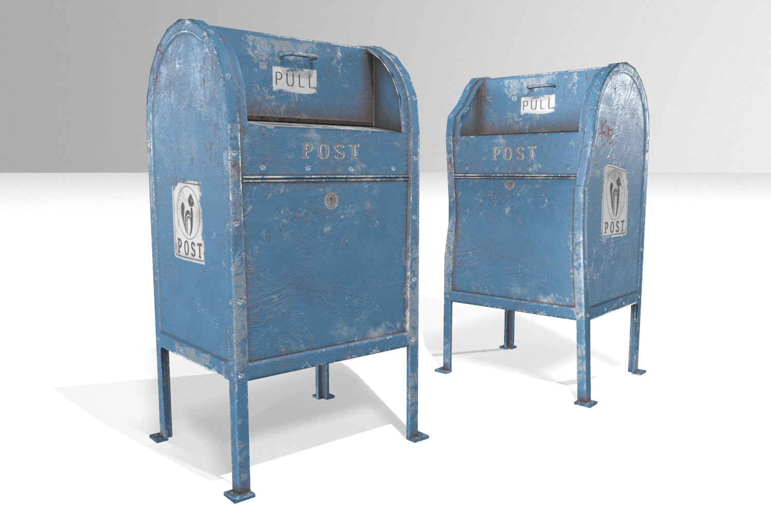 Postboxes boxes 3D model - TurboSquid 1546308