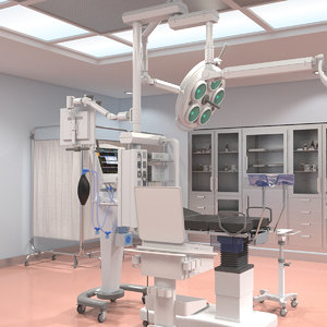 3d model mammography room