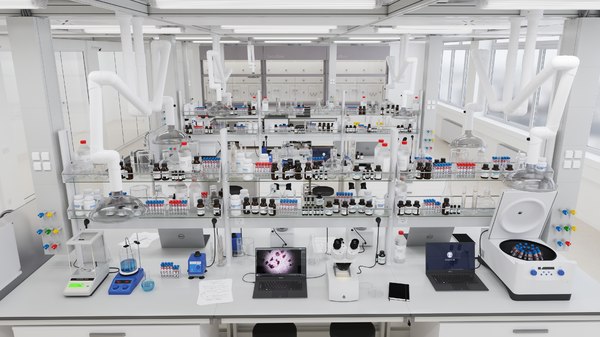 3D laboratory lab - TurboSquid 1546582