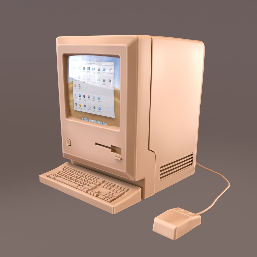 Old retro computer 3D model - TurboSquid 1546649
