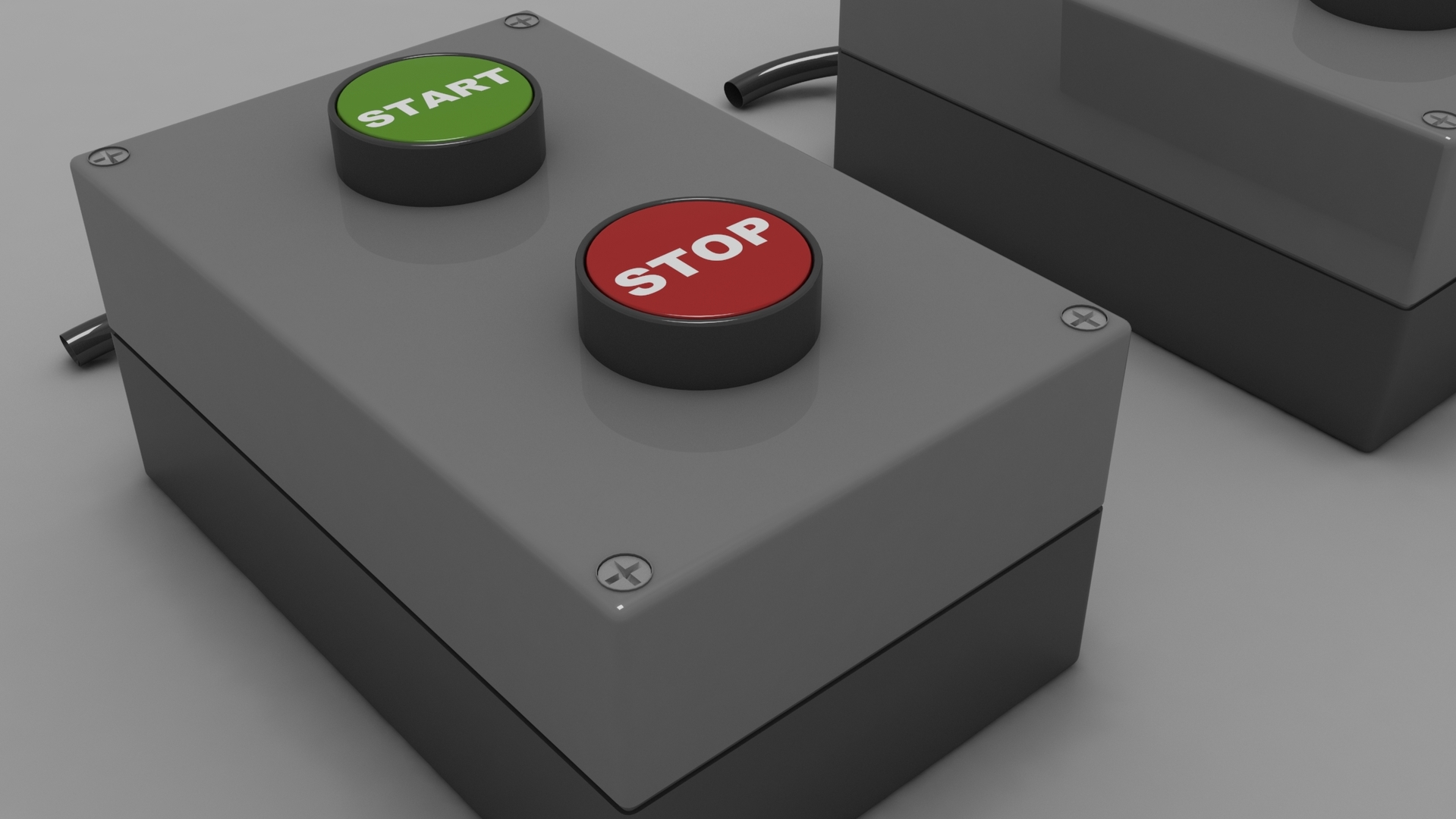 Start stop push 3D - TurboSquid 1546630