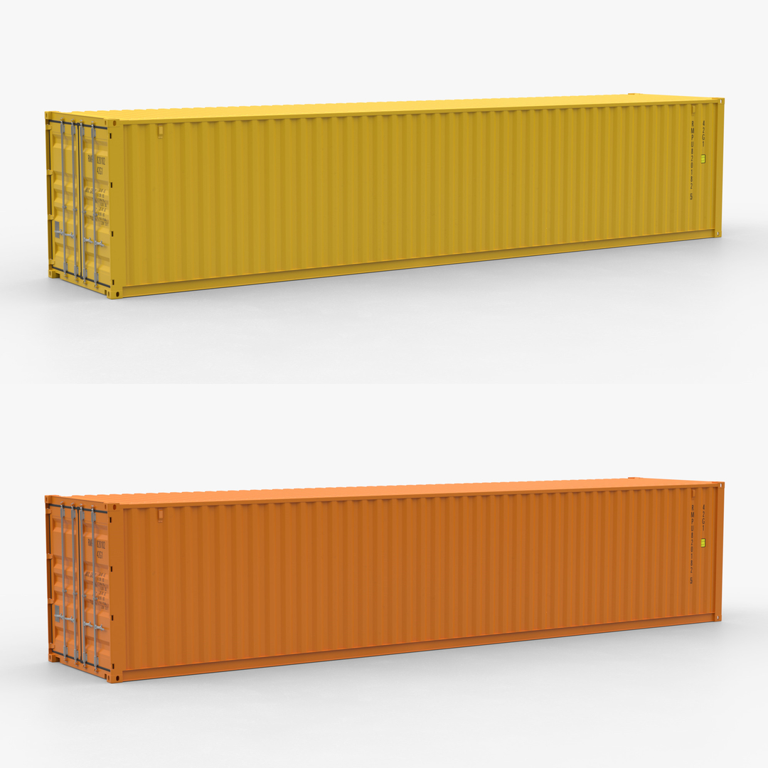 Container 40ft 3D model - TurboSquid 1546974