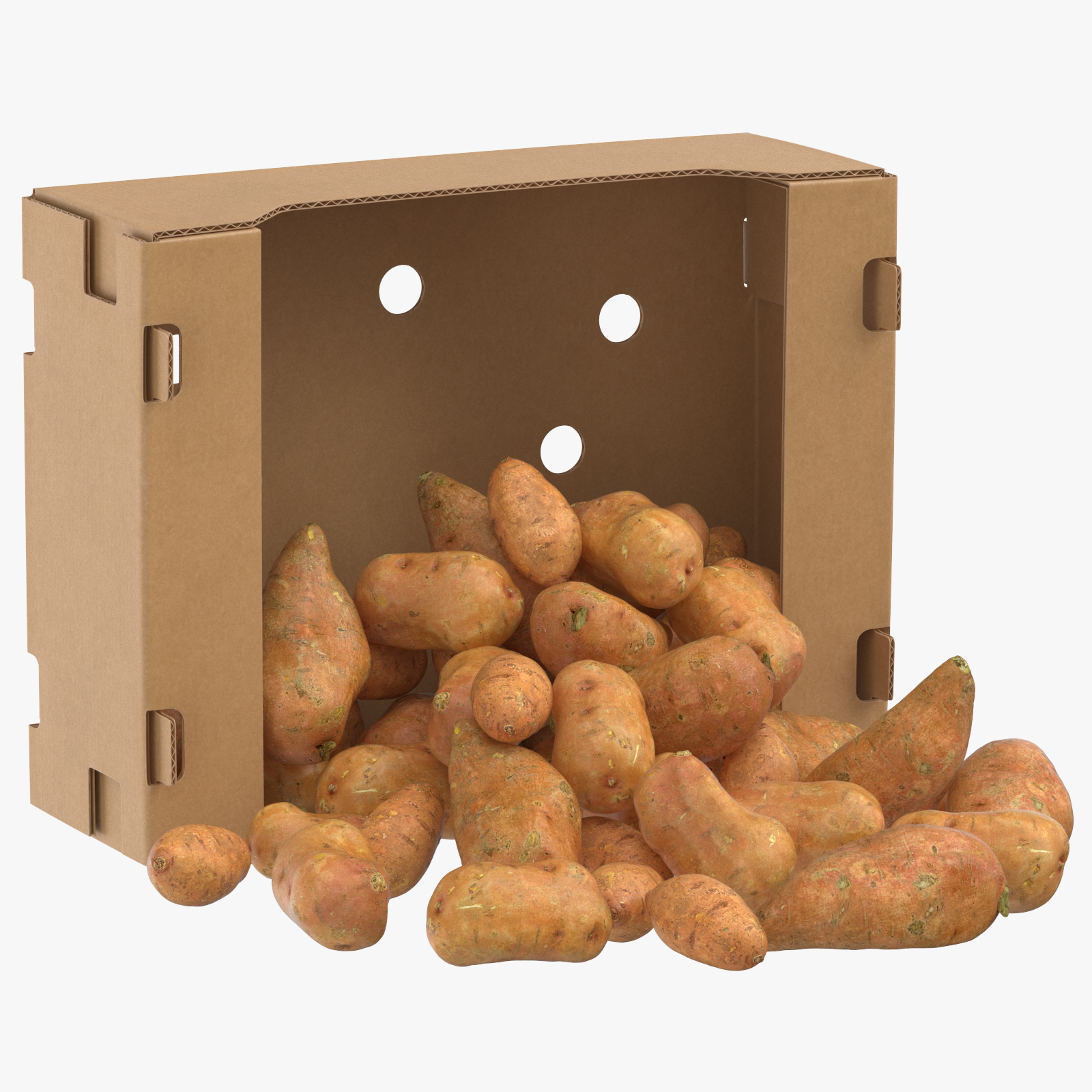 3D cardboard display boxes spilled model - TurboSquid 1550382