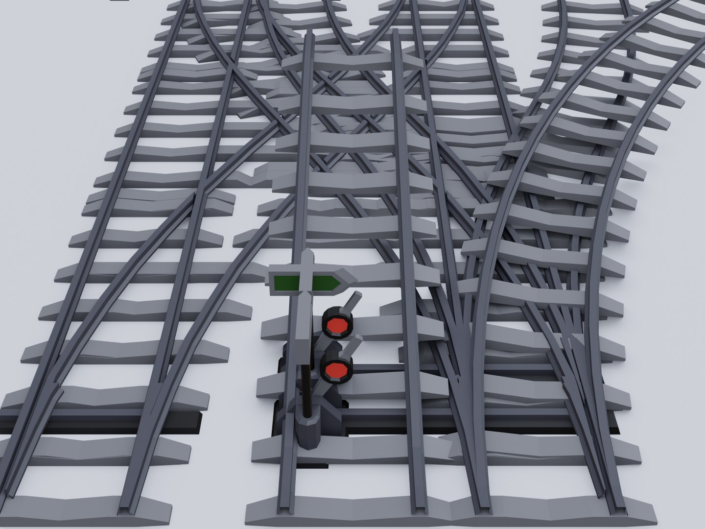 3D railway rails - TurboSquid 1547267
