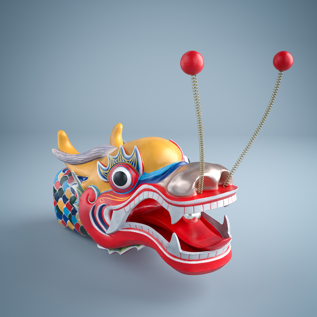 Dragon boat head 3D model - TurboSquid 1547292