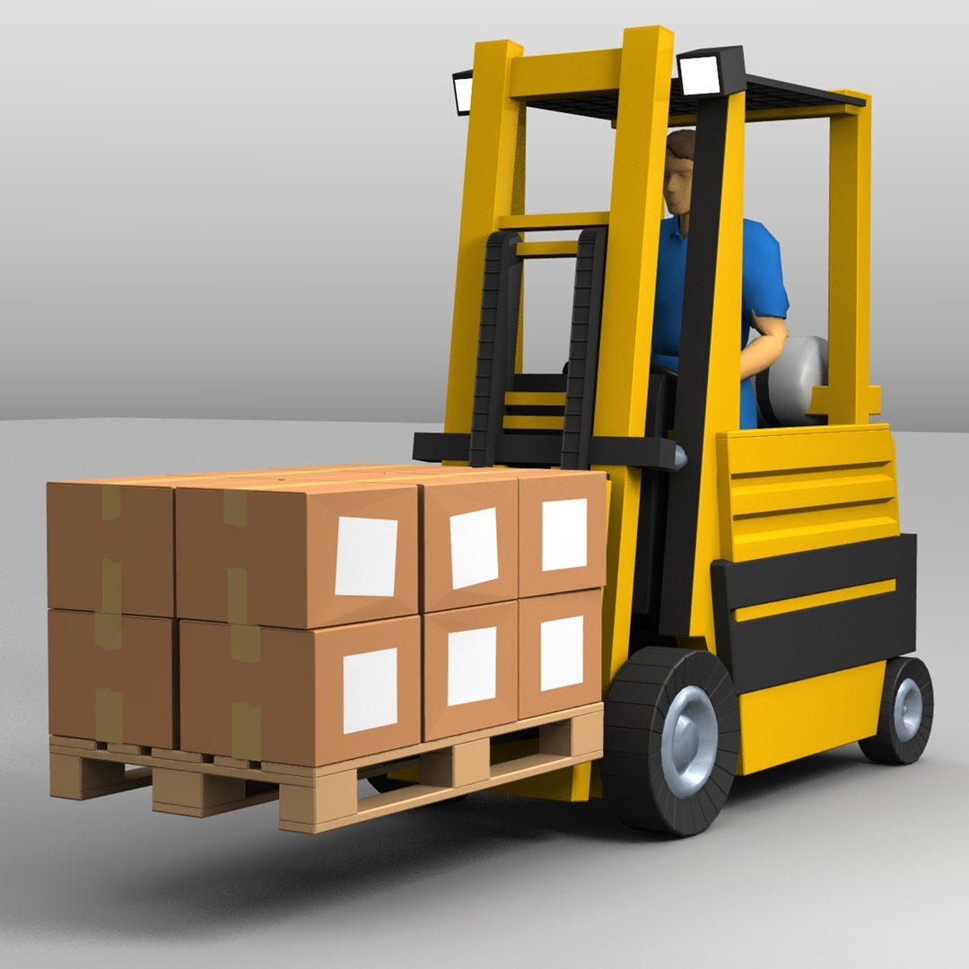 Forklift industrial 3D model - TurboSquid 1547329