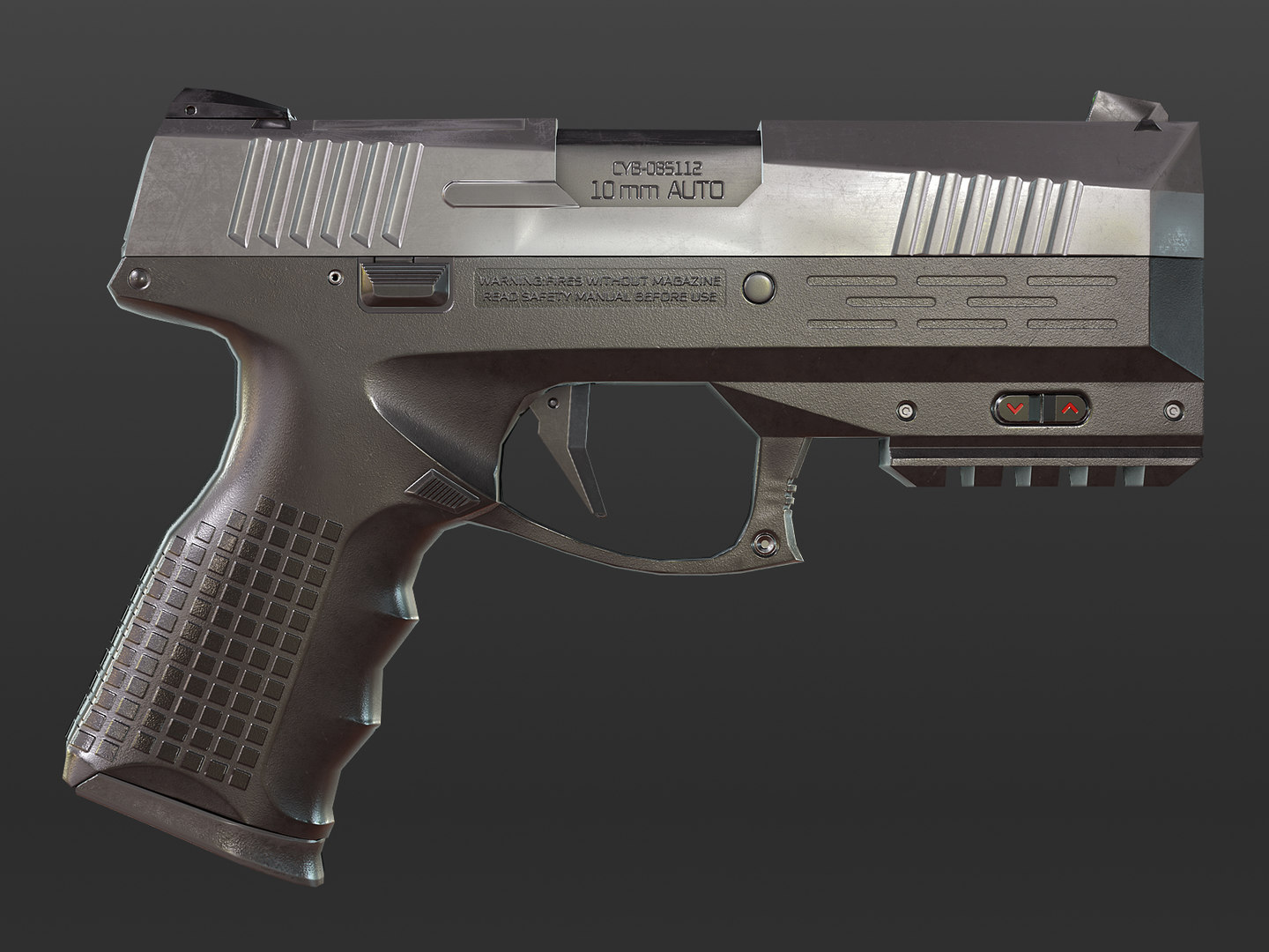 Gameready pistol modern 3D model - TurboSquid 1547366