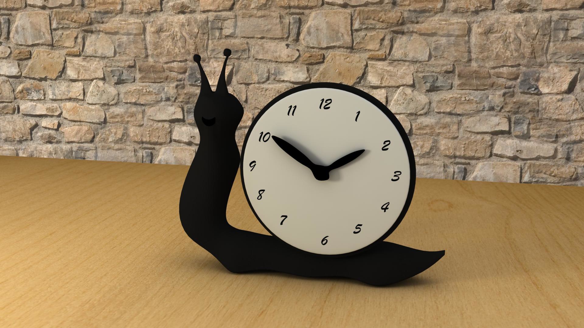 3D clock snail - TurboSquid 1547421