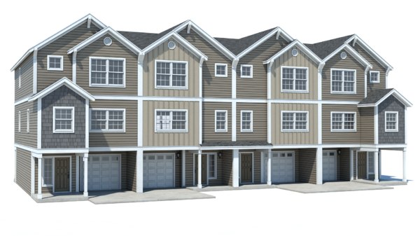 Row House 3D Models for Download | TurboSquid