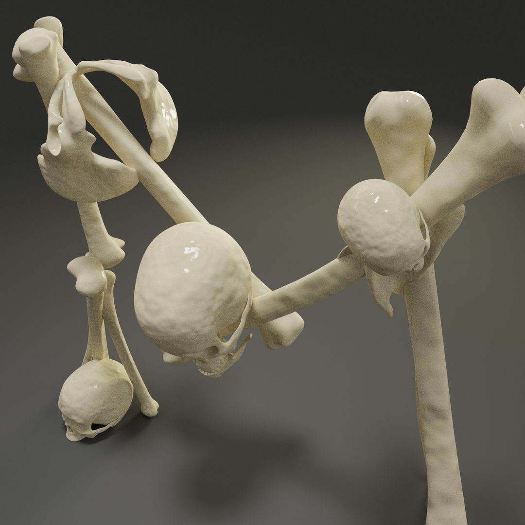 Letter m bones skeleton 3D model - TurboSquid 1547510