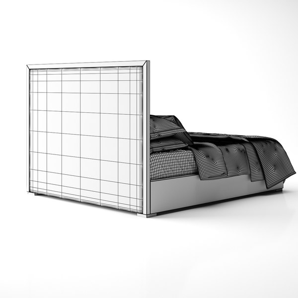 Standard bed throw 3D model - TurboSquid 1547520