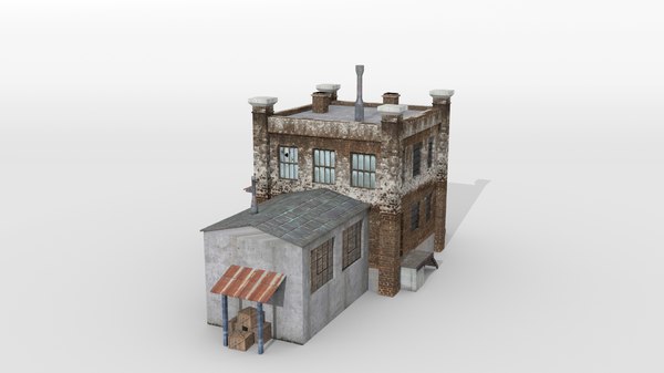 Old factory building small 3D model - TurboSquid 1547571