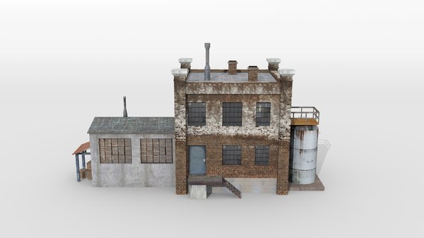 Old factory building small 3D model - TurboSquid 1547571