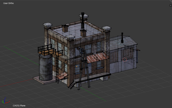 Old factory building small 3D model - TurboSquid 1547571