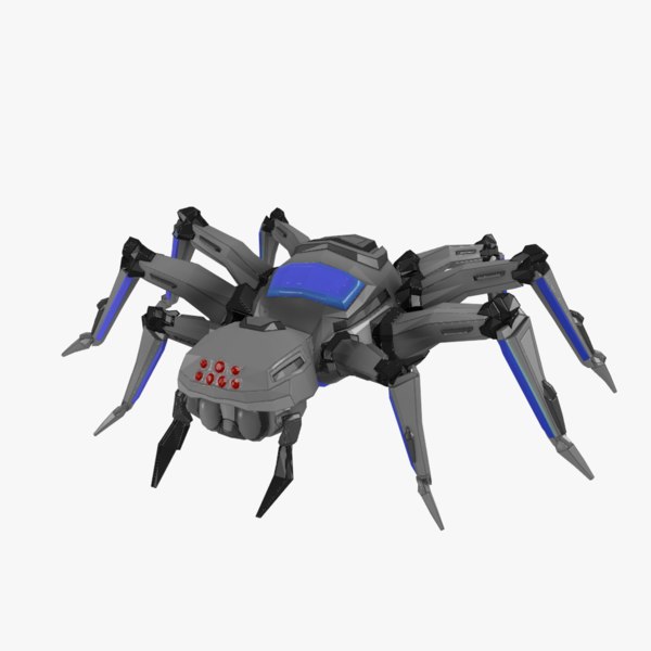 3D sci-fi spider robot model - TurboSquid 1547606