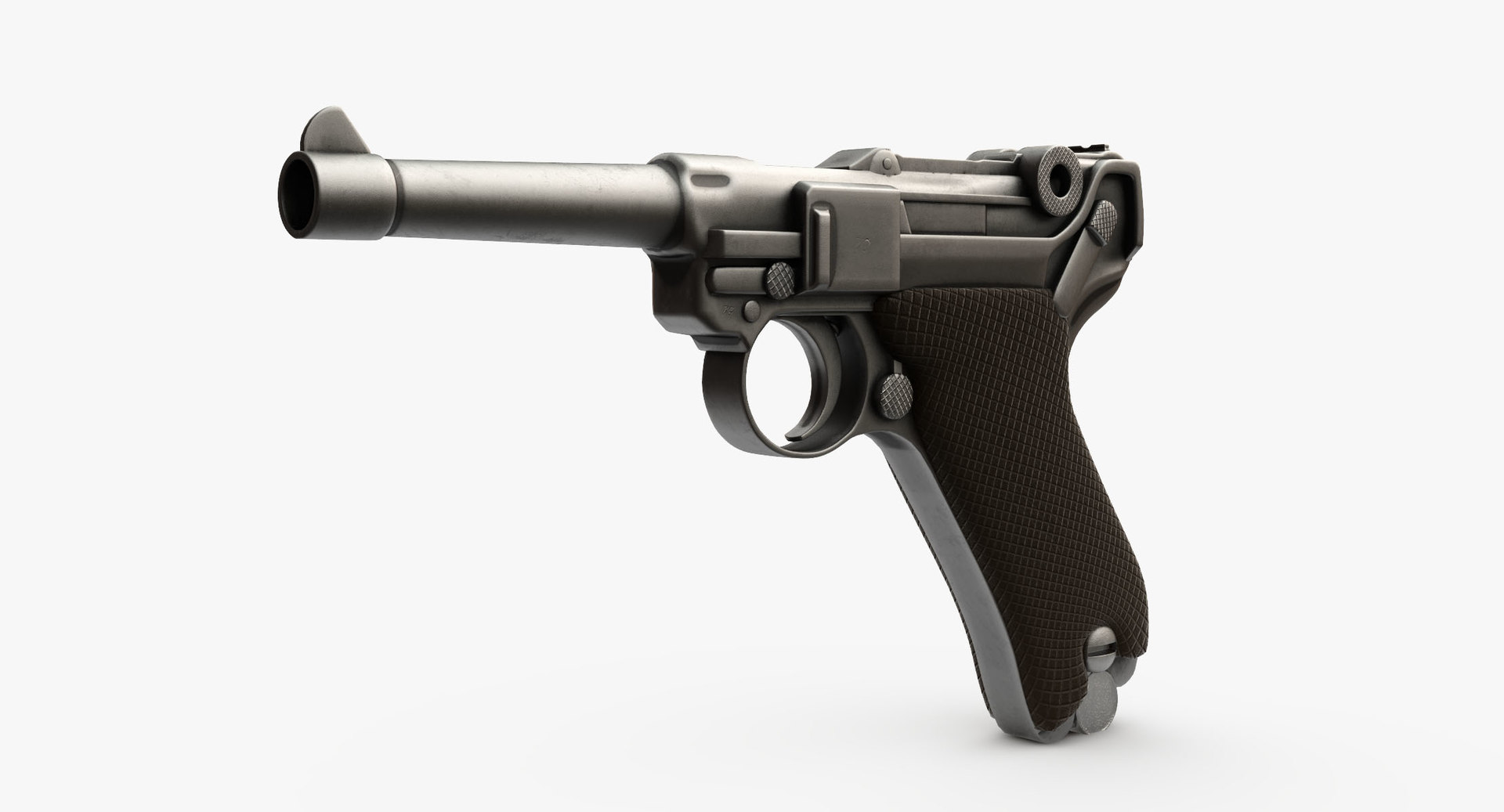 Pistol luger p08 3D model - TurboSquid 1545220