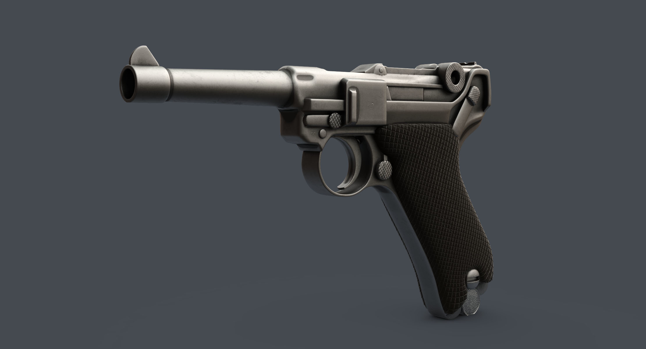 Pistol luger p08 3D model - TurboSquid 1545220