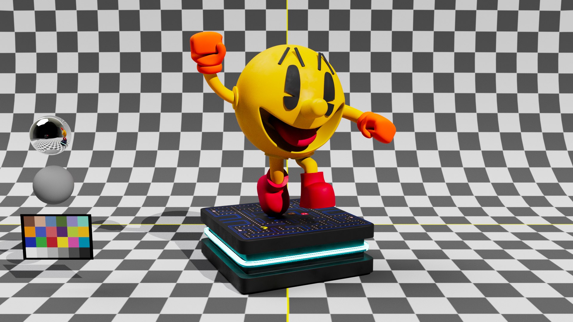 3D pacman figurine - TurboSquid 1547741