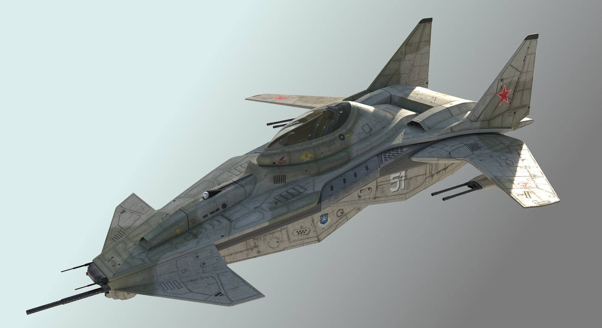 3D sci-fi warplane futuristic fighter - TurboSquid 1547844