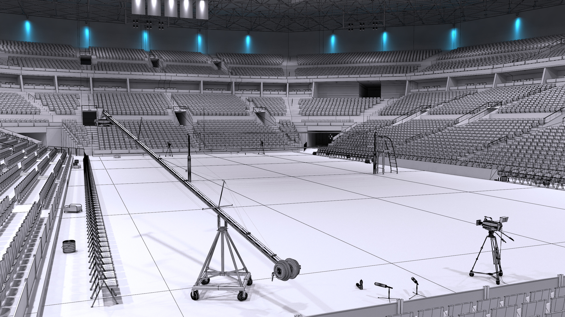 3D volleyball arena volley model - TurboSquid 1548162