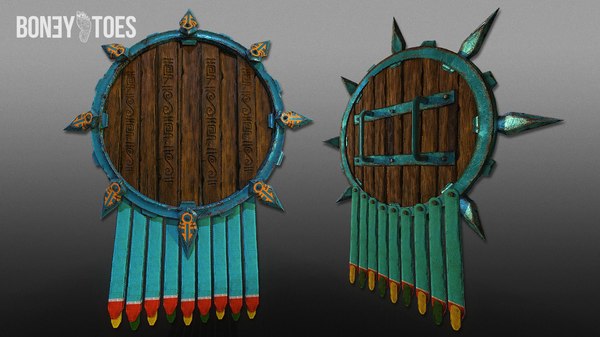 3D aztec shields ready - TurboSquid 1284887